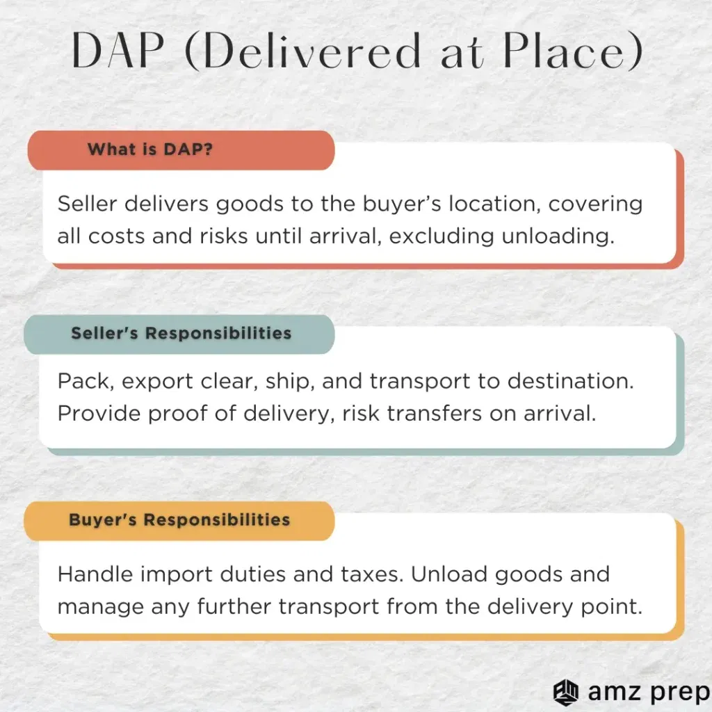 FCA Vs DAP – What’s The Difference In Incoterms - AMZ Prep